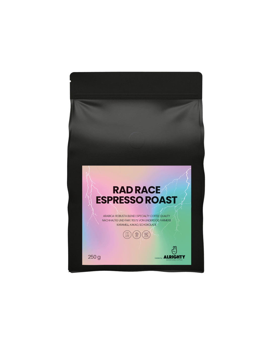 RAD RACE ESPRESSO ROAST | Alrighty Caretrade Coffee – ALRIGHTY Caretrade Coffee