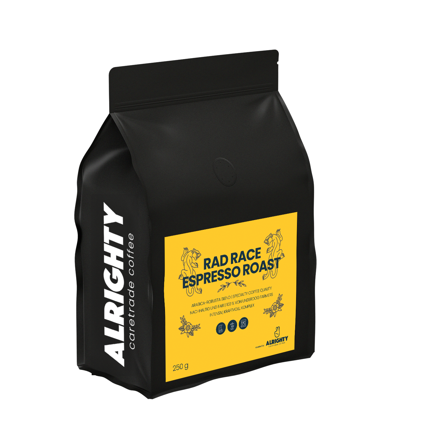 RAD RACE ESPRESSO ROAST | Alrighty Caretrade Coffee – ALRIGHTY ...
